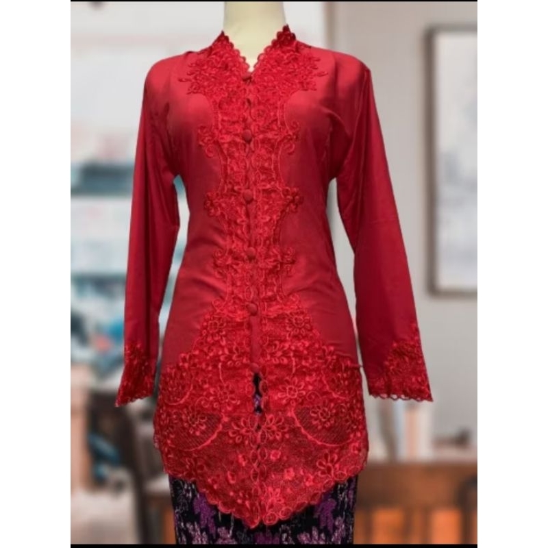 KATUN Encim KEBAYA embroidered long sleeve micro cotton material ...