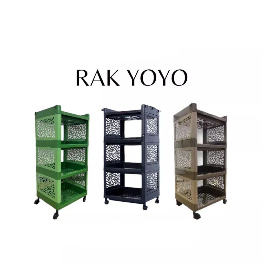 Yoyo Tabitha 4-tier Rack/4-Tier Multipurpose Plastic Rack/4-Layer Multi ...