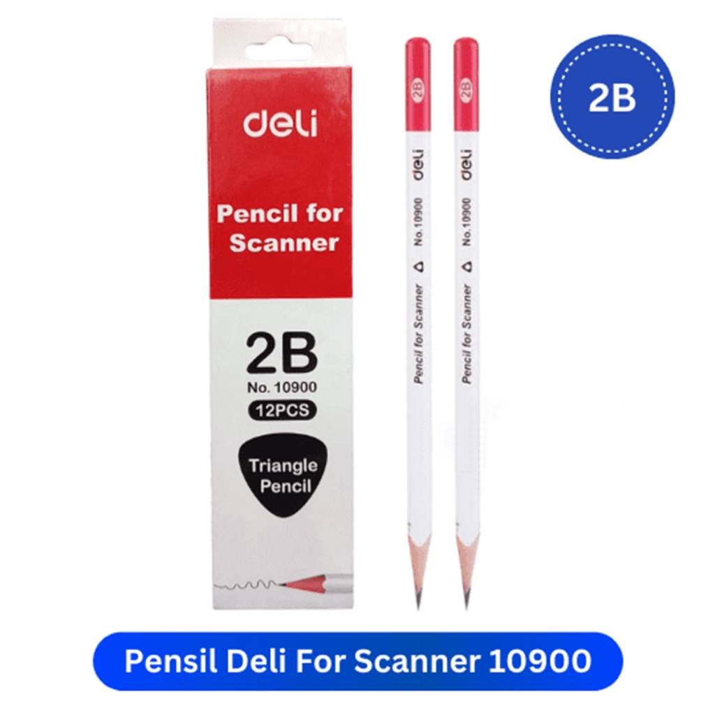 [1Pack] Triangle Pencil 2B 10900 DELI/Triangle Pencil/Pensi for Sacnner ...