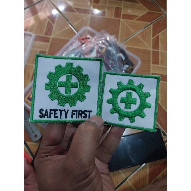 Safety FIRST EMBROIDERED WORK SAFETY LOGO | Shopee Malaysia
