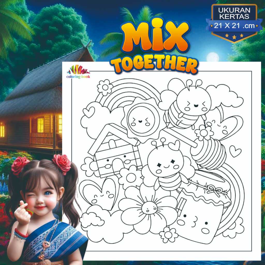 Coloring PAPER / COLORING / DRAWING PAPER / MIX TOGETHER B / PRESCHOOL ...
