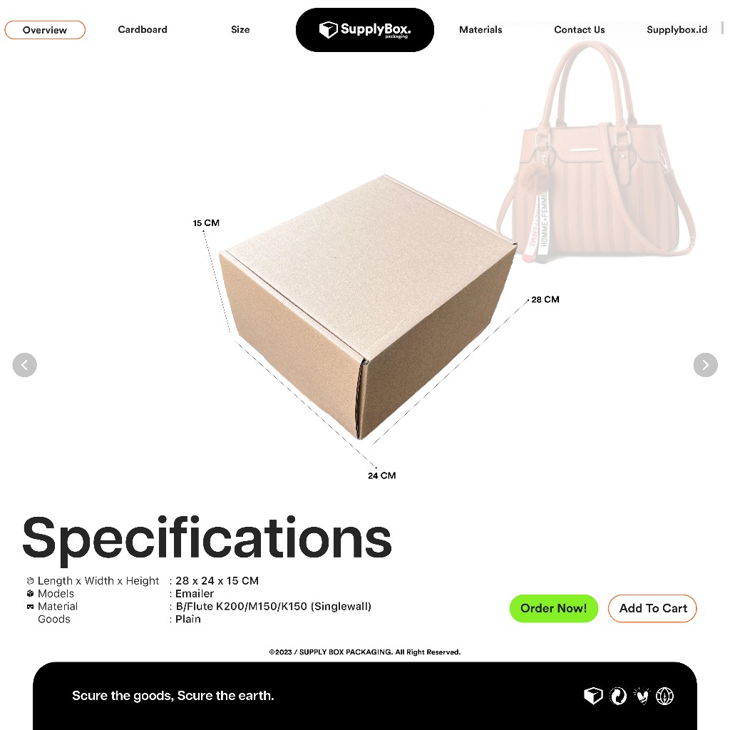 Cardboard BOX PACKAGING 28x24 x 15 CM | Cardboard | Cardboard | Box Box ...