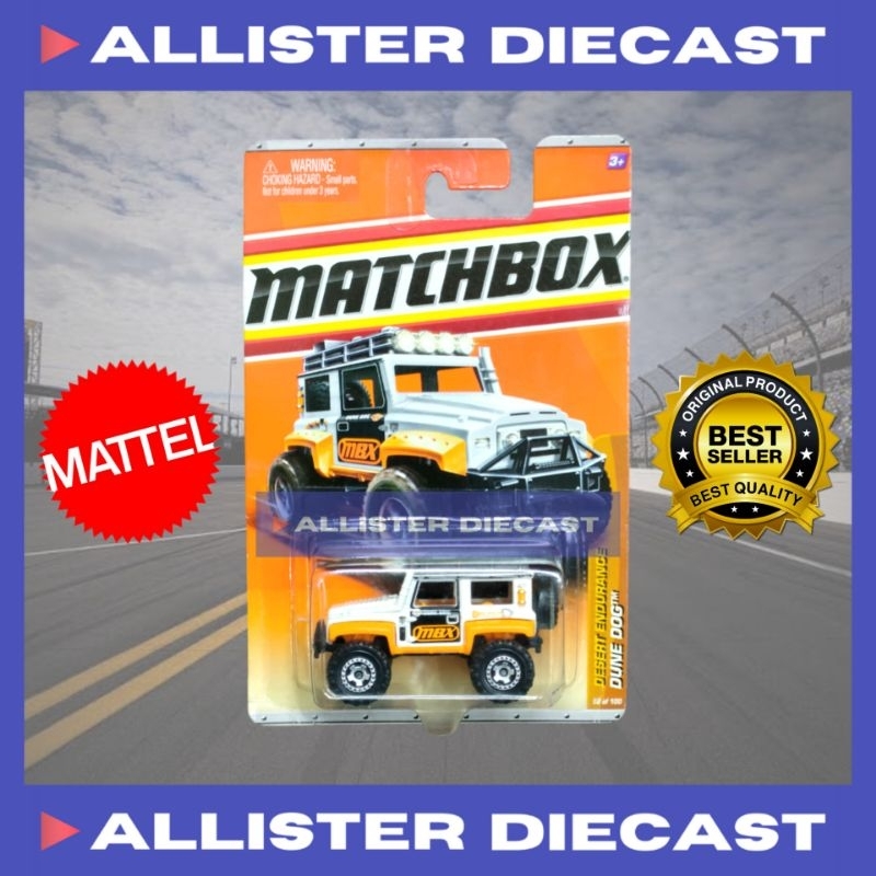 PUTIH Matchbox Dune Dog Desert Endurance Matchbox Dune Dog White MBX ...