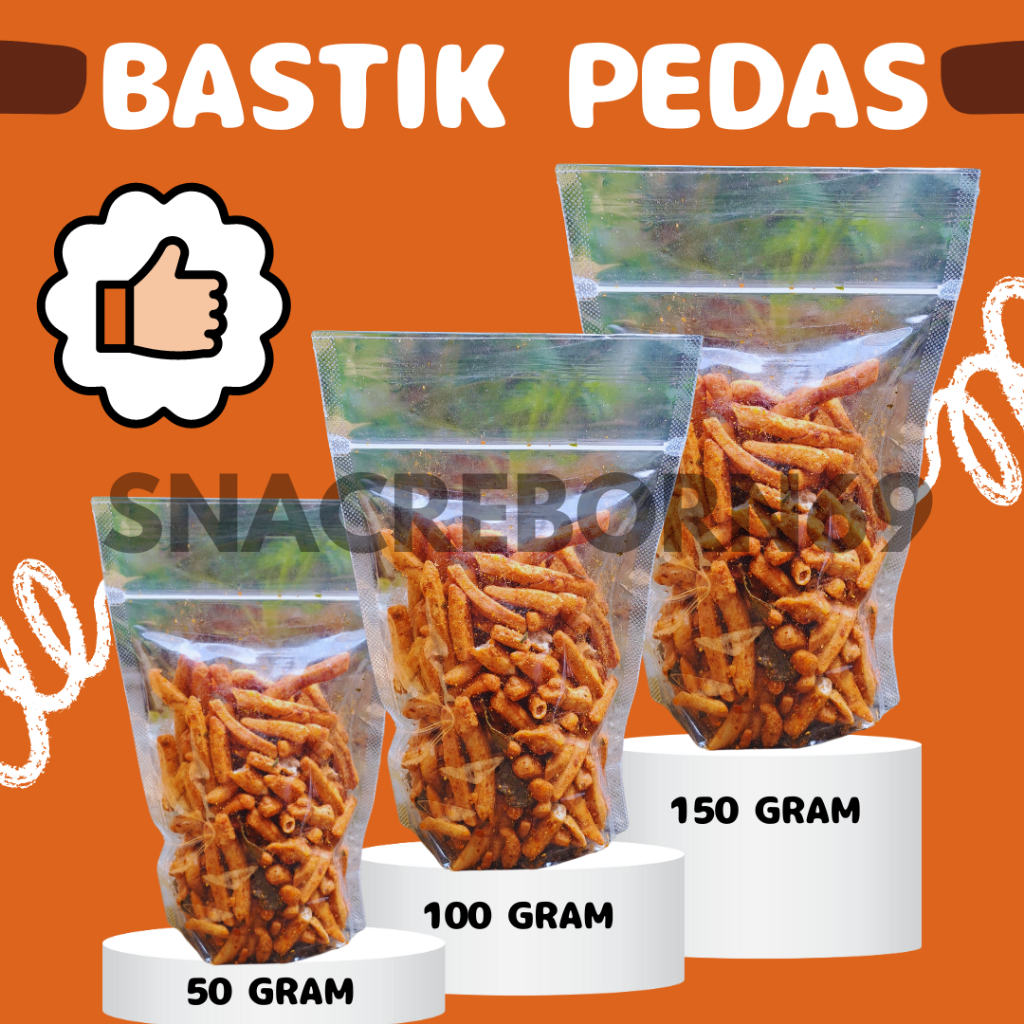 [ECONOMIC PACKAGING] Spicy Orange Leaf Basreng Sticks 100 grams ...