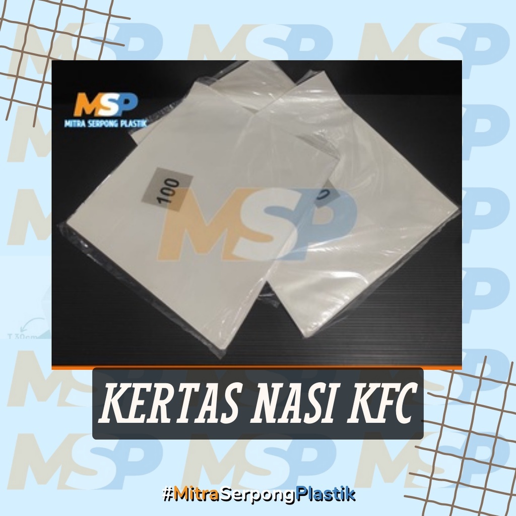 Msp - KFC RICE PAPER *CONTENTS 100 PCS (RICE WRAPPING) | Shopee Malaysia
