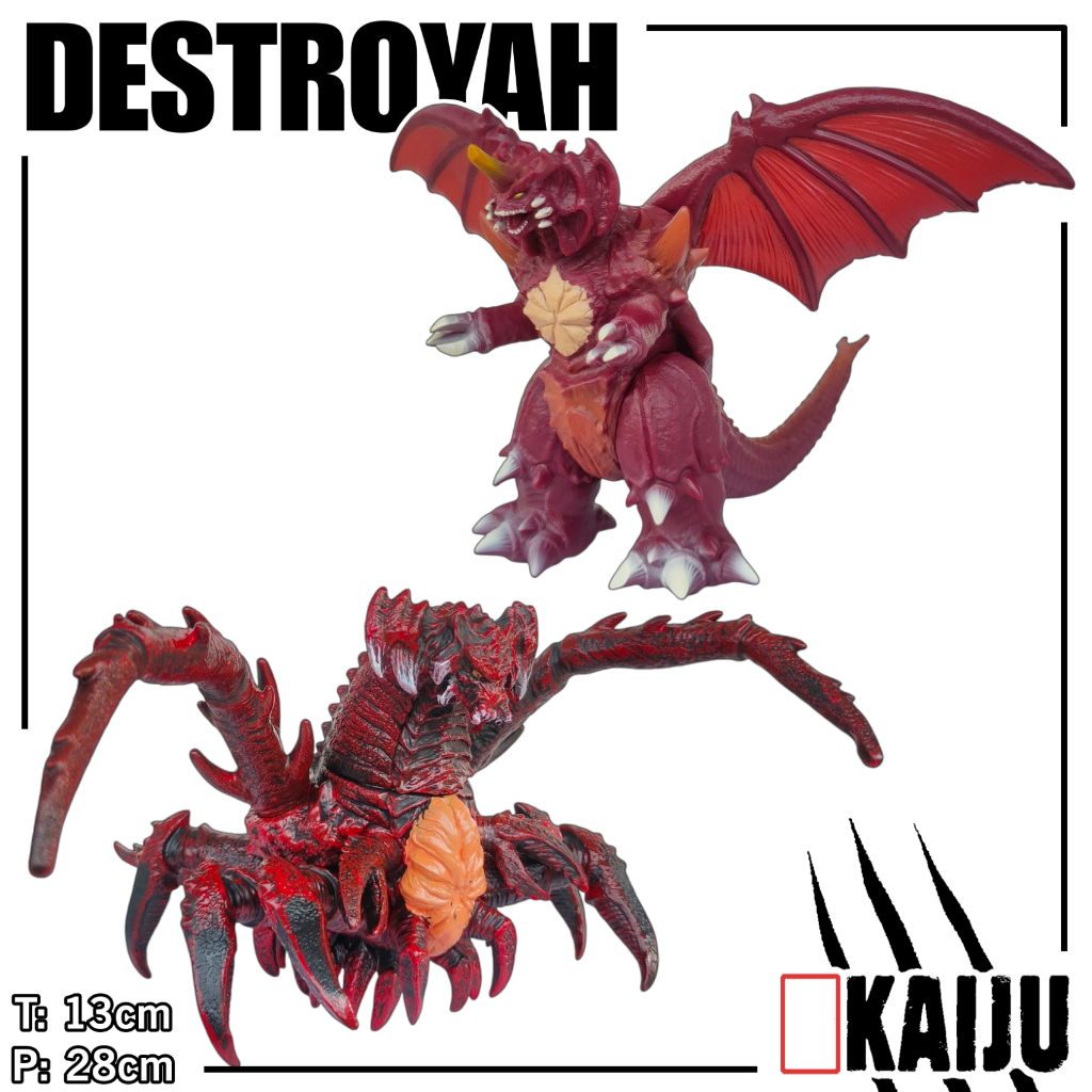 Destroyah - Action Figure Miniature Toy Display Godzilla Kaiju ...