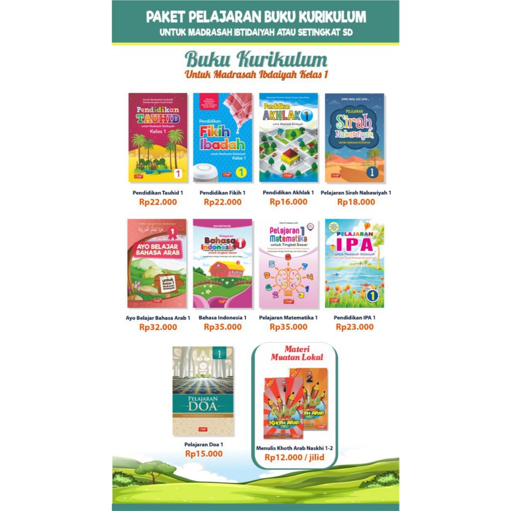Attuqa Class 1 Text Package For SD MI SDIT SD Islam Module Book ...