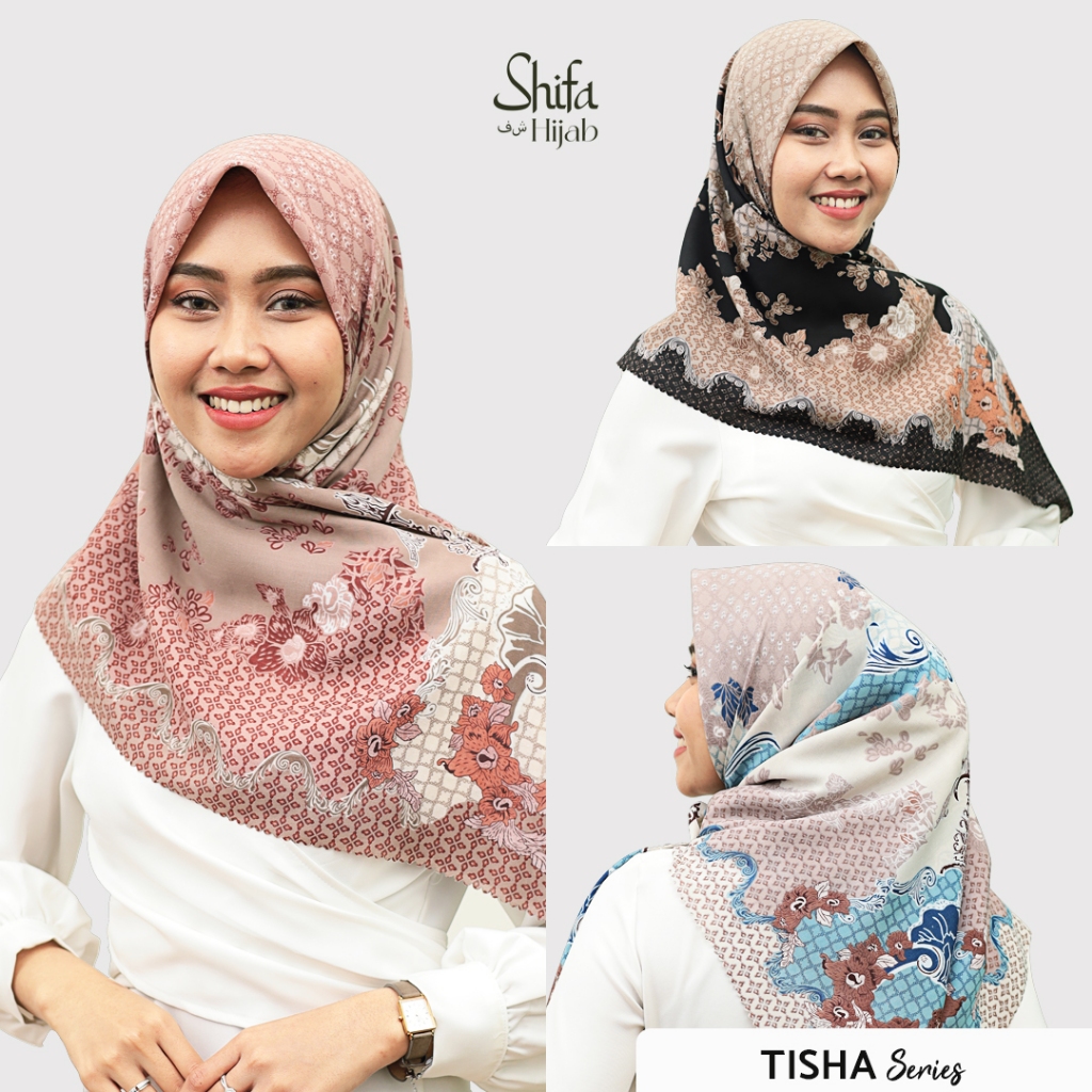 Shifa HIJAB - TISHA | Lasercut Rectangular Veil Hijab | Shopee Malaysia