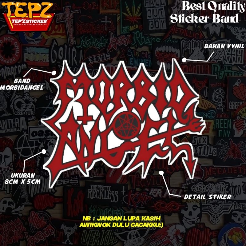 Sticker STICKER (BAND MORBIDANGEL) BAND STICKER|Metal Sticker|Aesthetic ...