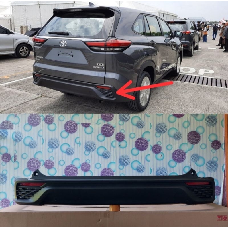 Innova Zenix Rear Bumper Cover / Innova Zenix Rear Bumper Lower ...