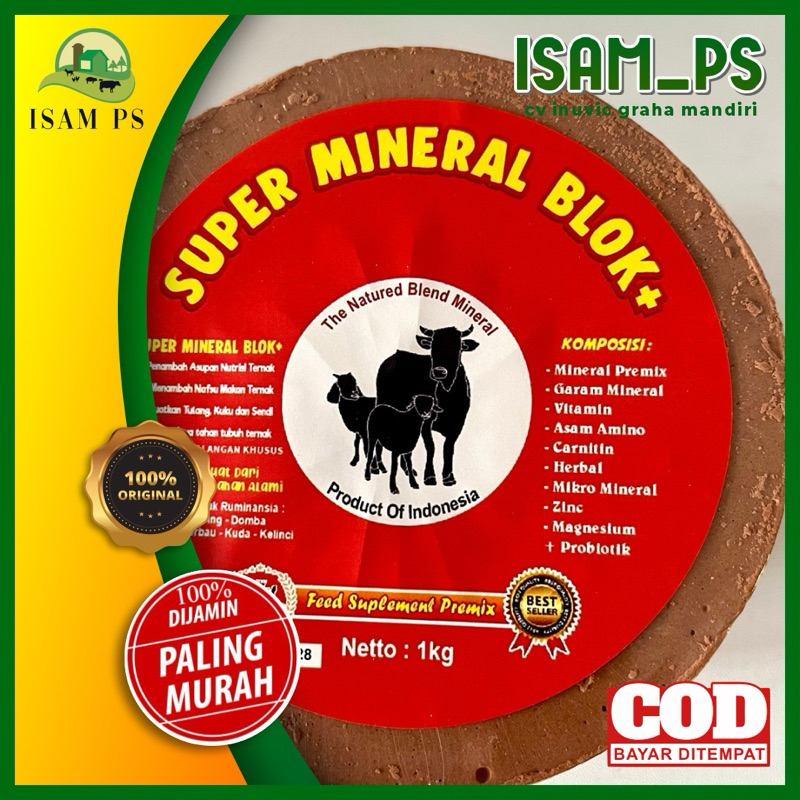 Mineral Block PREMIUM 1kg New Complete formula For Goat Cow | Shopee ...