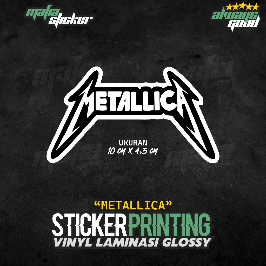 Metallica CUT PRINT STICKER/STICKER | Band SERIES STICKERS | Shopee ...