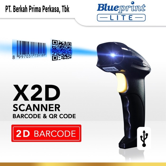 Blueprint X2D BARCODE SCANNER 2D AUTO SCAN BARCODE & QR CODE | Shopee ...