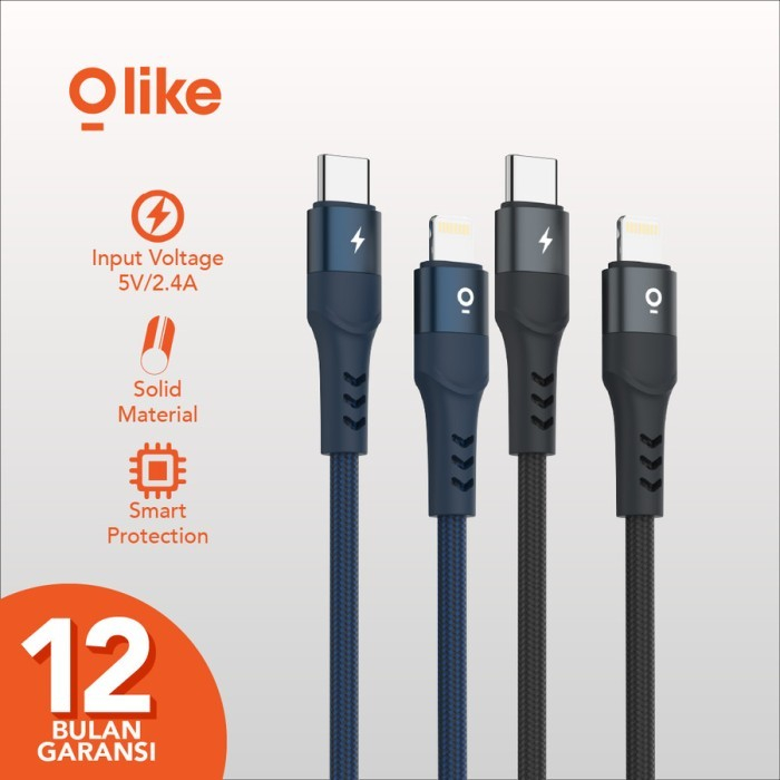 Olike Data Cable D102CC/D102CL Charger FAST CHARGING TYPE C TO C 60W ...