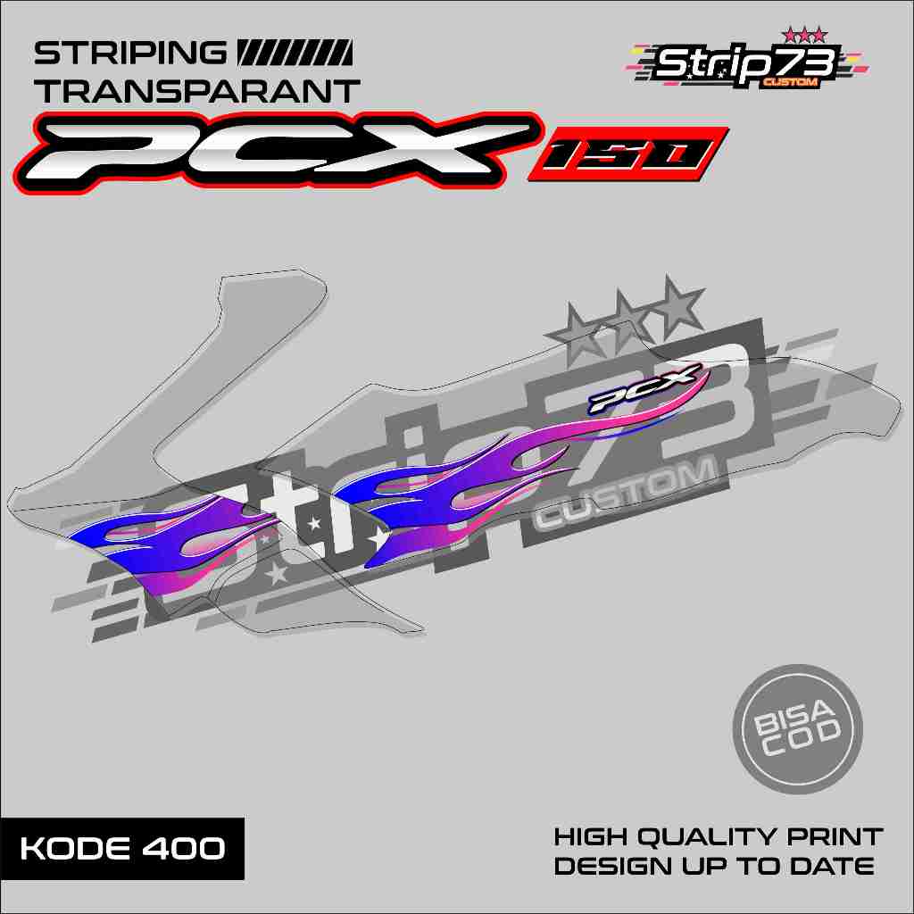 400 TRANSPARENT STRIPING PCX 150 - TRANSPARENT STRIPING PCX 150 PREMIUM ...