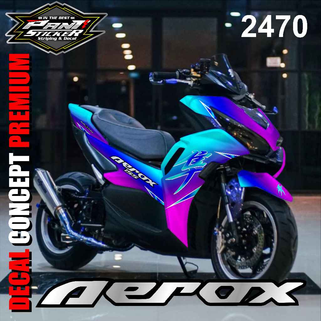 Fullbody Variation Decal Sticker ALL New Aerox 155 Connected - New ...