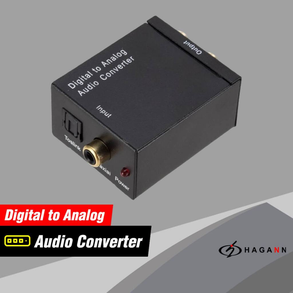 Digital to Analog Audio Converter Toslink Optic Coaxial Support LED TV Digital Signal Converter ...