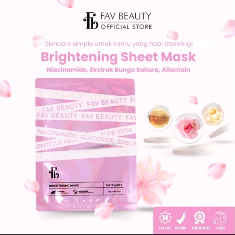 Fav Beauty Brightening Mask | Shopee Malaysia