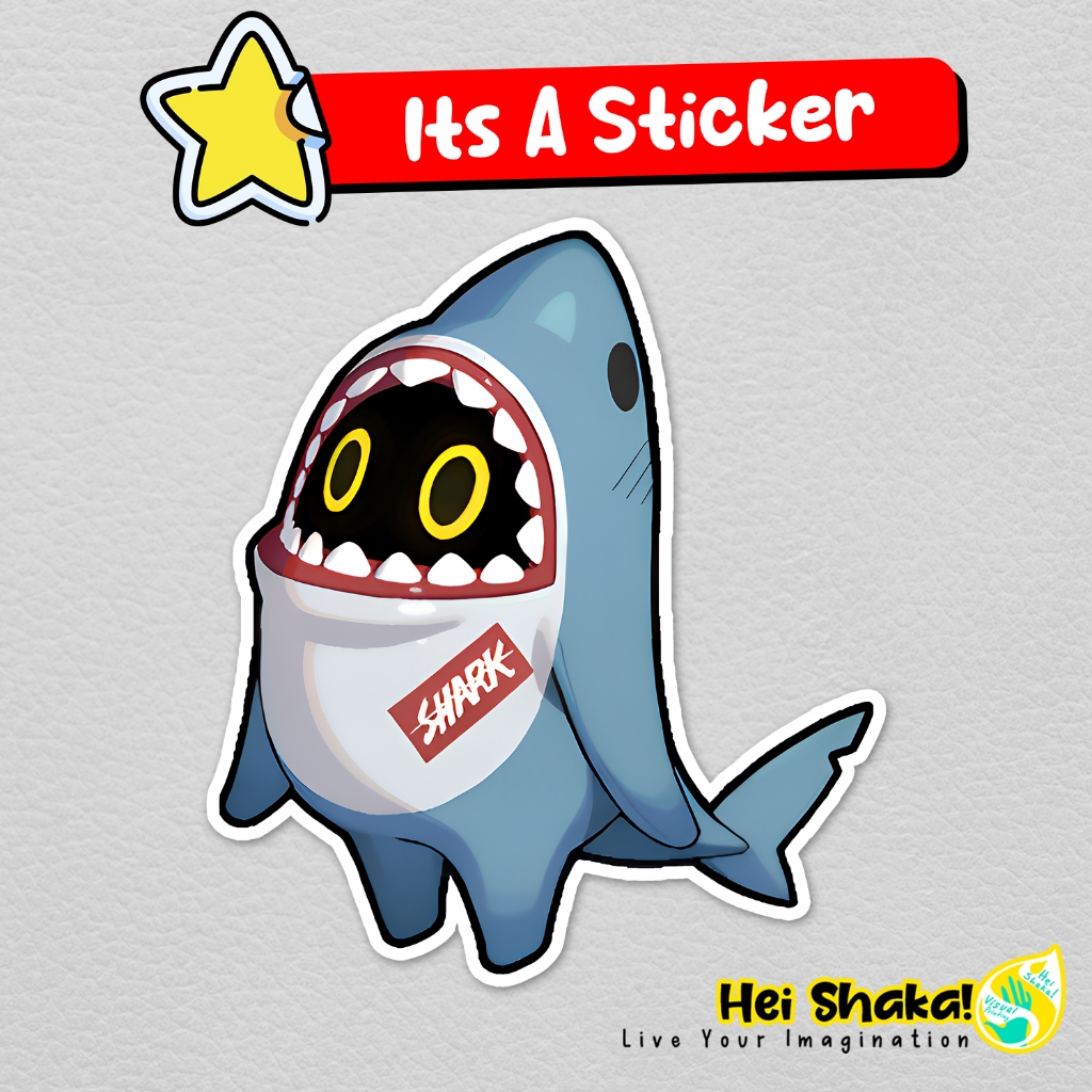 Sticker ZZZ Zenless Zone Zero Bangboo Shark Sticker Gaming Game Vinyl ...