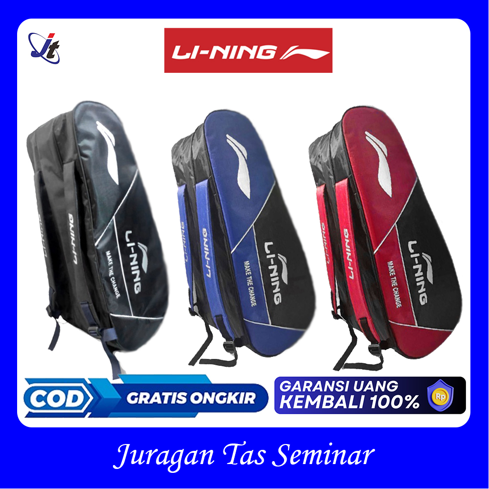 3-room LI-NING Backpack Badminton Racket Bag - Racket Bag - Wholesale ...