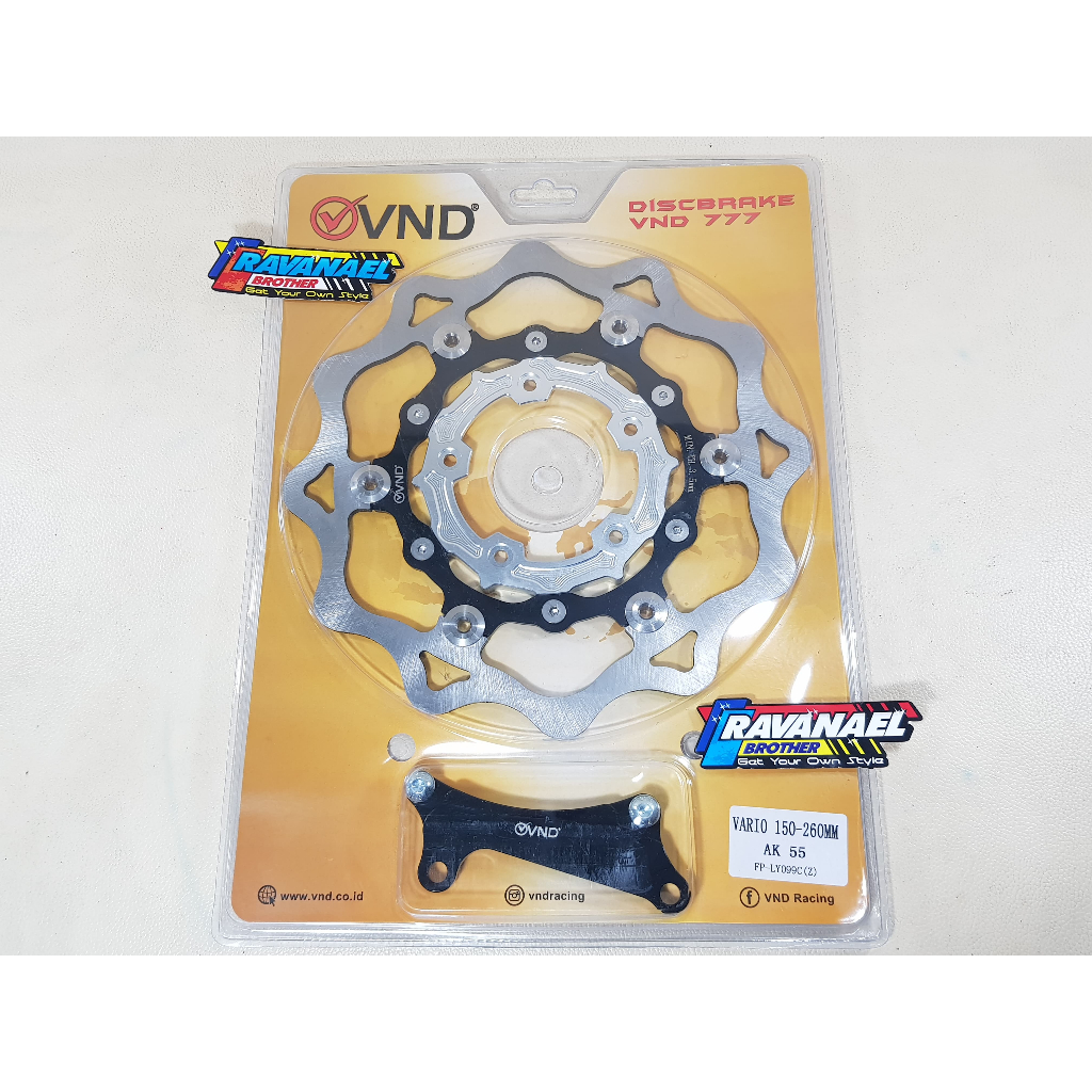 Front Disc Disc VND AK 55 Disc Brake 260mm All New Vario 150 Bolt 5 ...