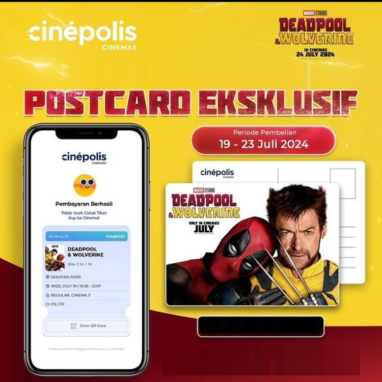 Deadpool & Wolverine x Cinepolis Official Postcard | Shopee Malaysia