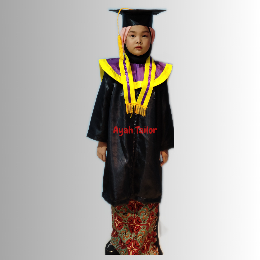 UNGU Yellow LIST Kindergarten PAUD Graduation TOGA | Shopee Malaysia
