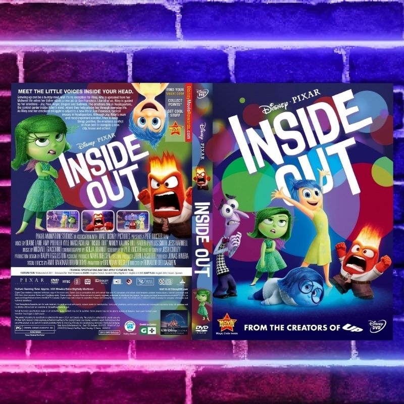 Cassette d v d Cartoon Children's Movie Inside Out Full Movie ...