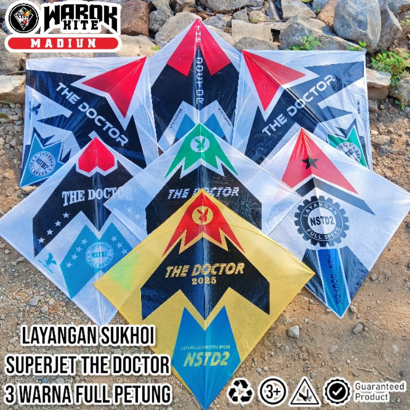 Daily Sukhoi Superjet Kite & Tournament The Doctor NSTD 3colors (Double ...