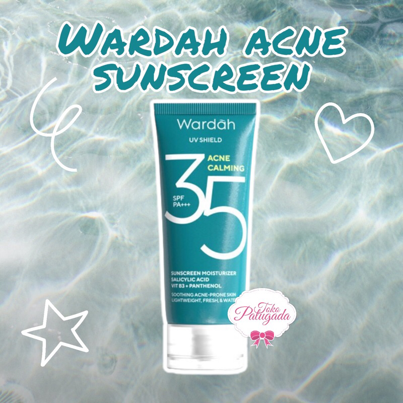 Wardah UV Shield Acne Calming Sunscreen Moisturizer SPF 35 PA++ ...