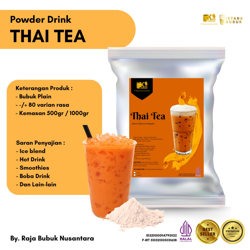 Thaitea Drink POWDER Thaitea POWDER Drink Flavor Thaitea POWDER THAI ...
