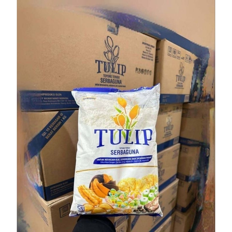 (1 Carton Contains 10 Pcs) Tulip Flour Size 1 Kg | Shopee Malaysia