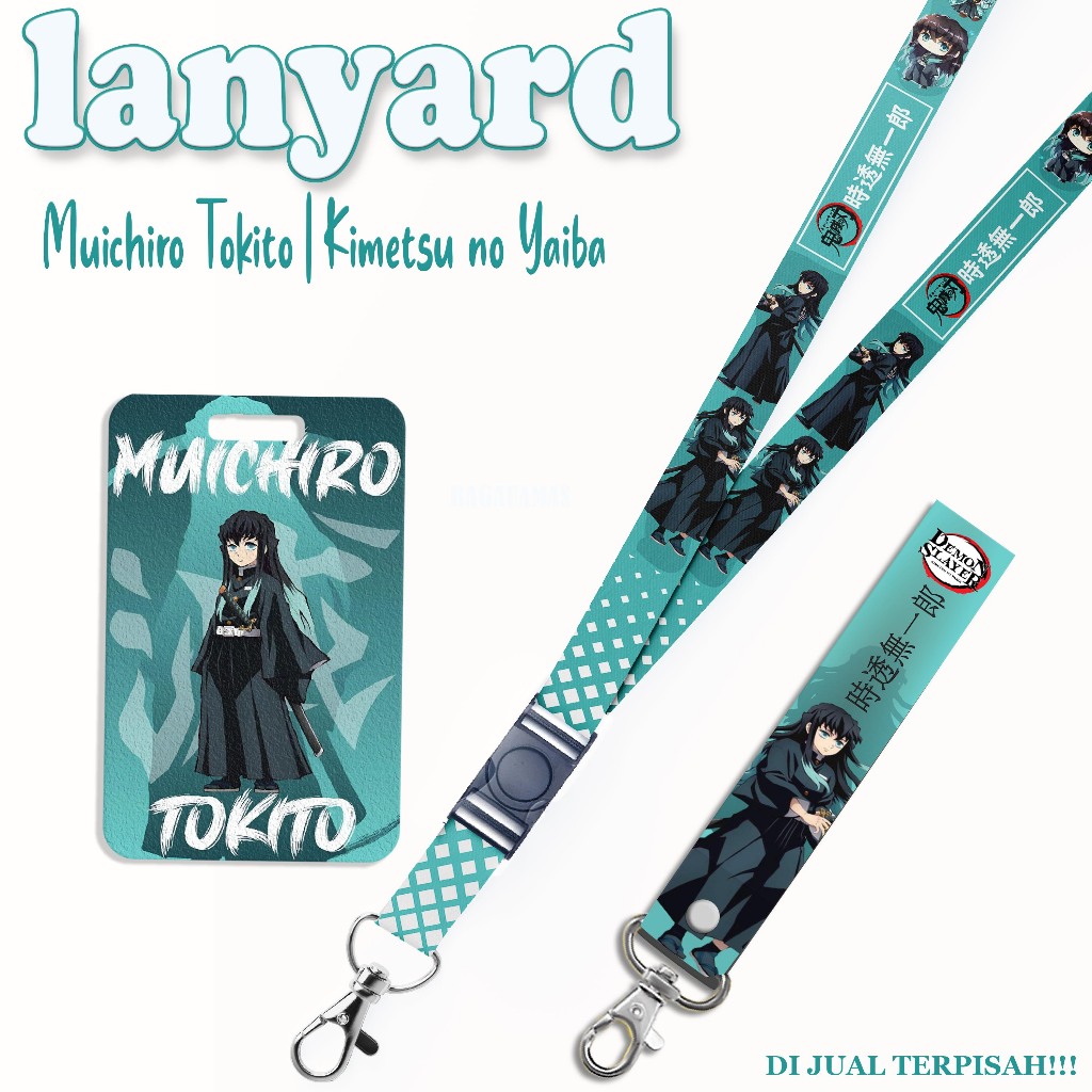 GANTUNGAN Strap LANYARD Card HOLDER Demon Slayer Muichiro Tokito ...