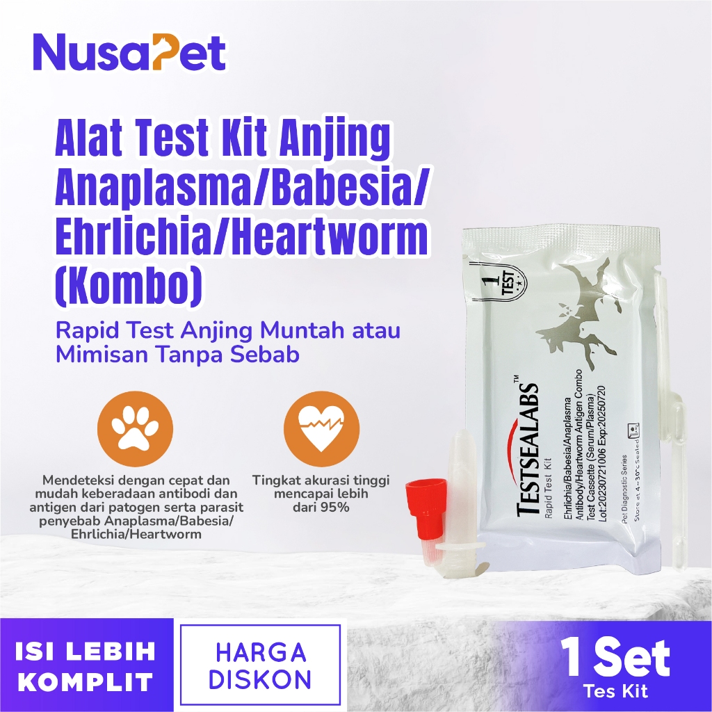 Anaplasma/babesia/ehrlichia Ab (Combo) Dog Test Kit - Rapid Heartworm ...
