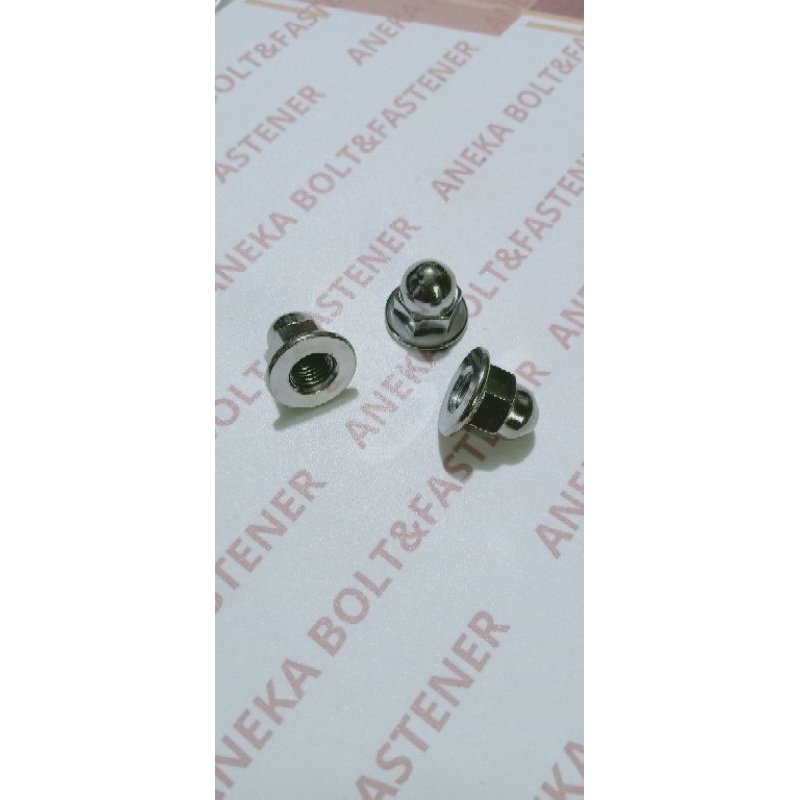 M10 Chrome Flange Cap Nut / M10 Chrome Flange Cap Nut | Shopee Malaysia