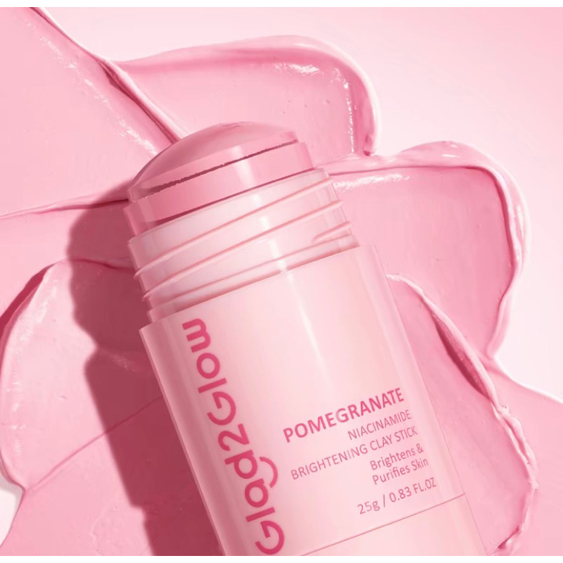 Glad2glow G2G Pomegranate Niacinamide Brightening Clay Stick 25gr ...
