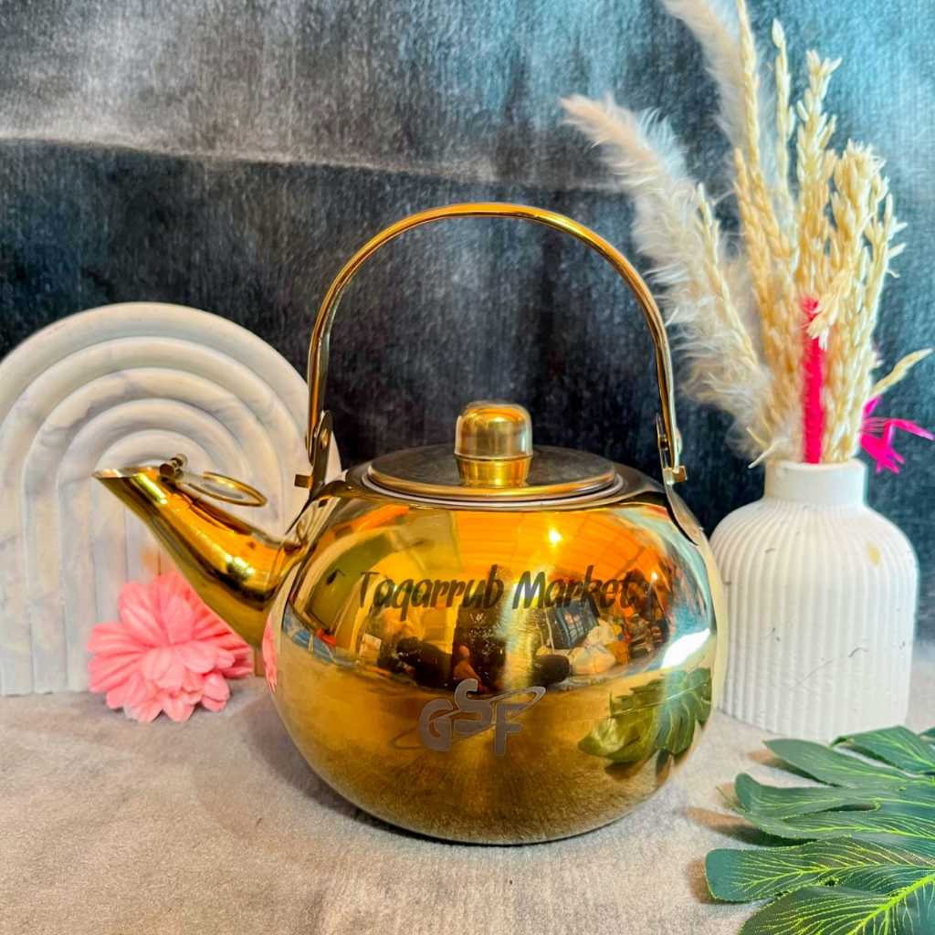 Aladdin Teapot BMW Stainless Teapot Gold Kettle Teapot Mini Tea Pot ...