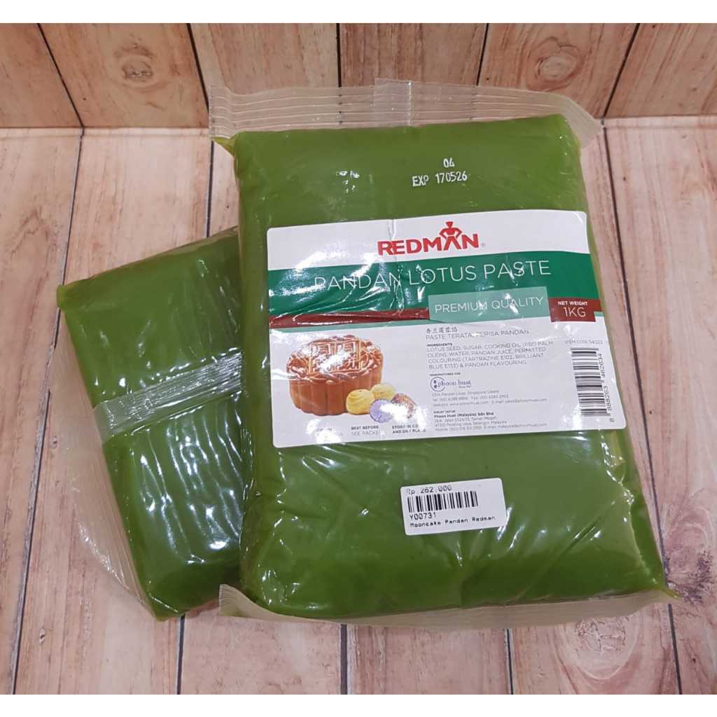 Redman Premium Filling Pandan Lotus Paste 1KG / Mooncake Filling ...