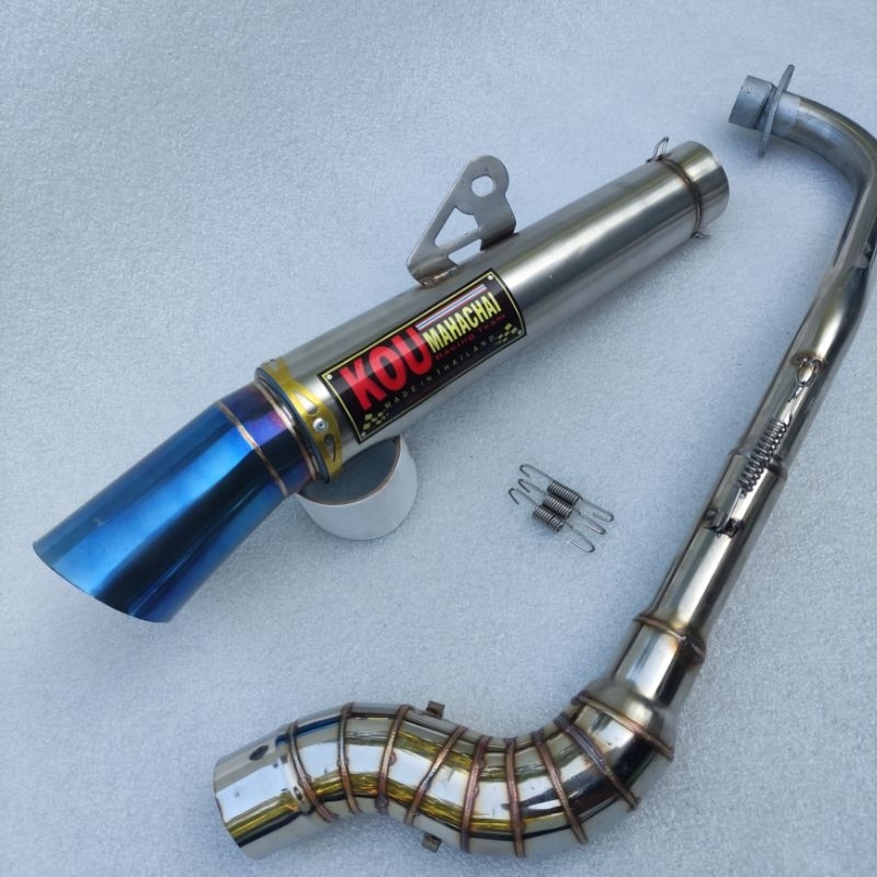 Muffler pipe Kou Mahachai Open pipe and big elbow xrm 110 xrm 125 wave ...