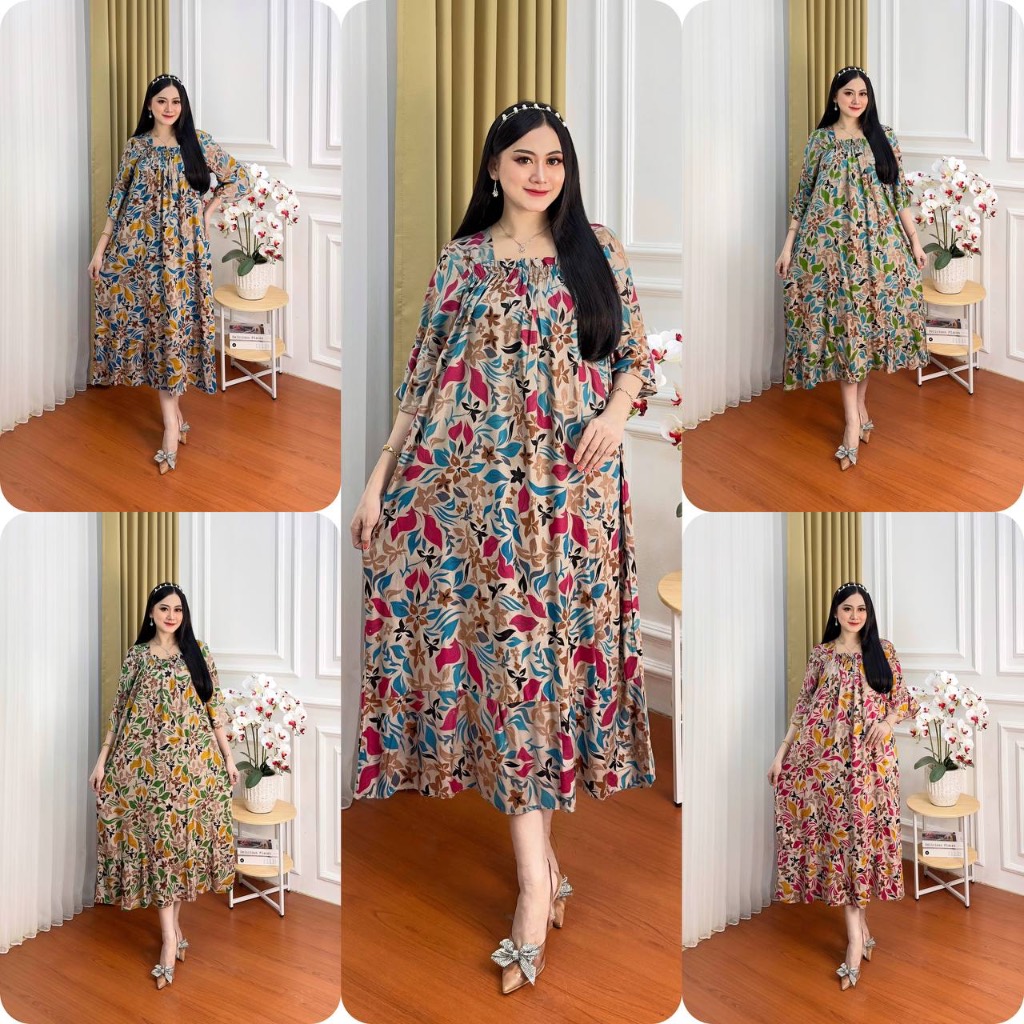 Homedress Daster super jumbo all size Fuji Long latest contemporary ...