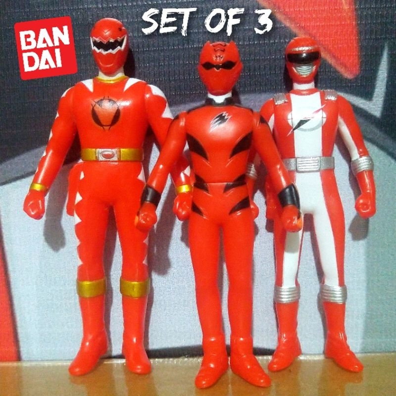 Mini Figure Super Sentai Red Ranger Abarager Gekiranger Boukenger Set ...