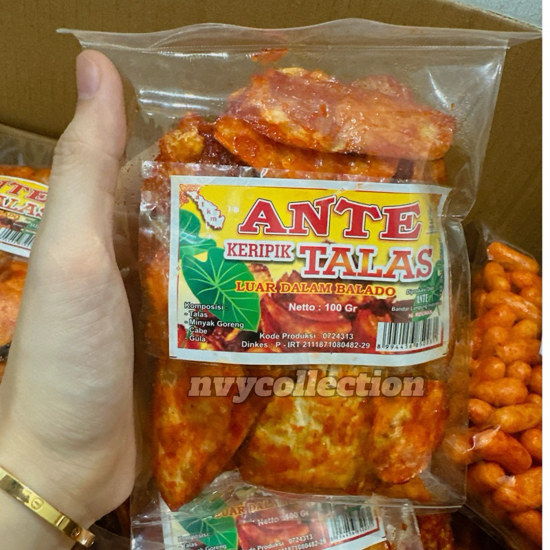 Ante Spicy Balado Taro Chips By Lampung Padang | Shopee Malaysia
