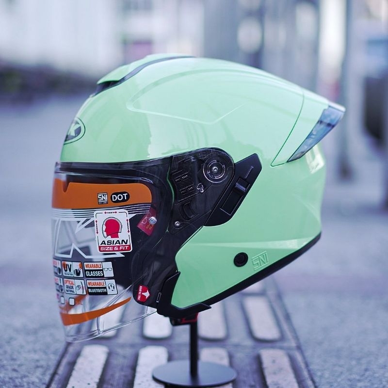 Ink TERRA HELM 2 MATCHA GREEN ORIGINAL DOUBLE VISOR HELM TOURING INK ...