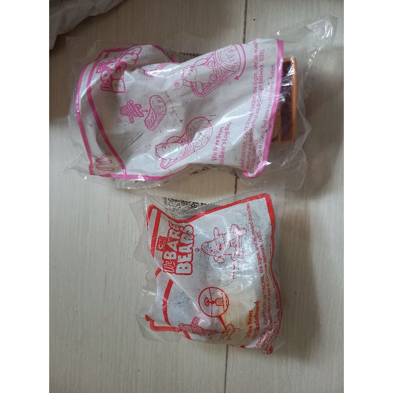 Happy meal we bare bears unit new old stock seal cartoon network ice ...