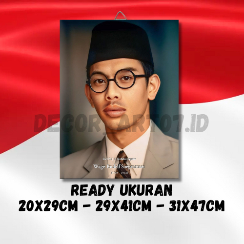 KAYU Wage Rudolf Soepartman - NATIONAL HEROES PHOTO AI VERSION WOODEN ...