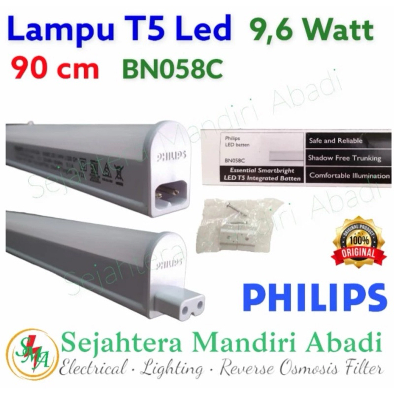 Philips T5 LED Lamp 9.6watt BN058C 90cm Variant 3000K 4000K 6500K | Shopee Malaysia