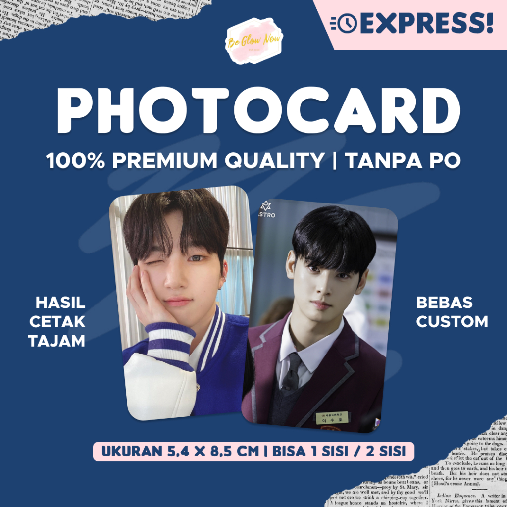 Custom photocards per 10pcs custom print Korean kpop pc | Shopee Malaysia