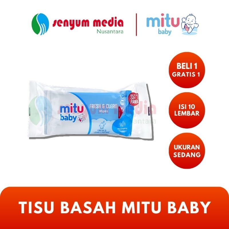 Mitu BABY WET Tissue CONTAINS 10 SHEETS | Shopee Malaysia