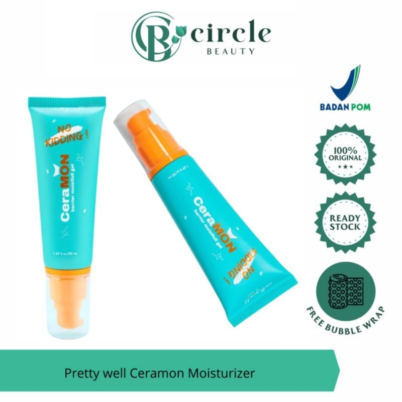 Prettywell Ceramon Barrier Moisturizer Gel 50ml & 10ml | Shopee Malaysia