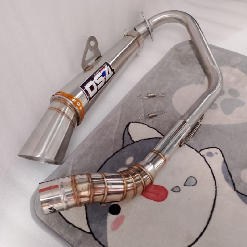 Open Canister Daeng sai4 Conical Exhaust 1 set Big elbow for Tmx 125/ ...